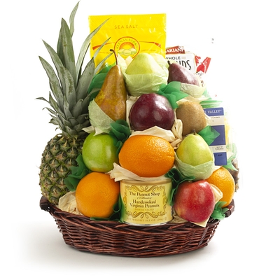 Healthy Baskets from Dave's Gift Baskets RI Diabetic Gluten Free Fruit ...